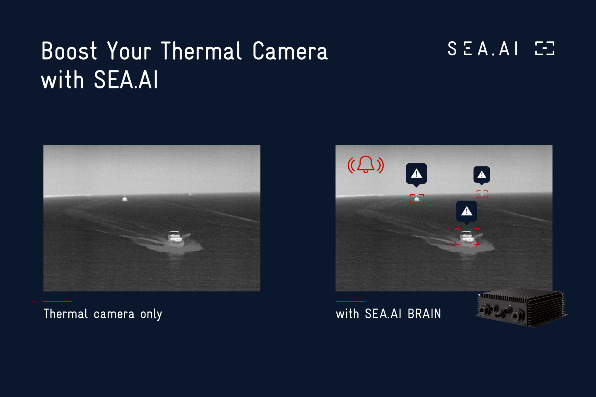 SEA.AI announced Brain for third-party thermal cameras | Aegean Electronics